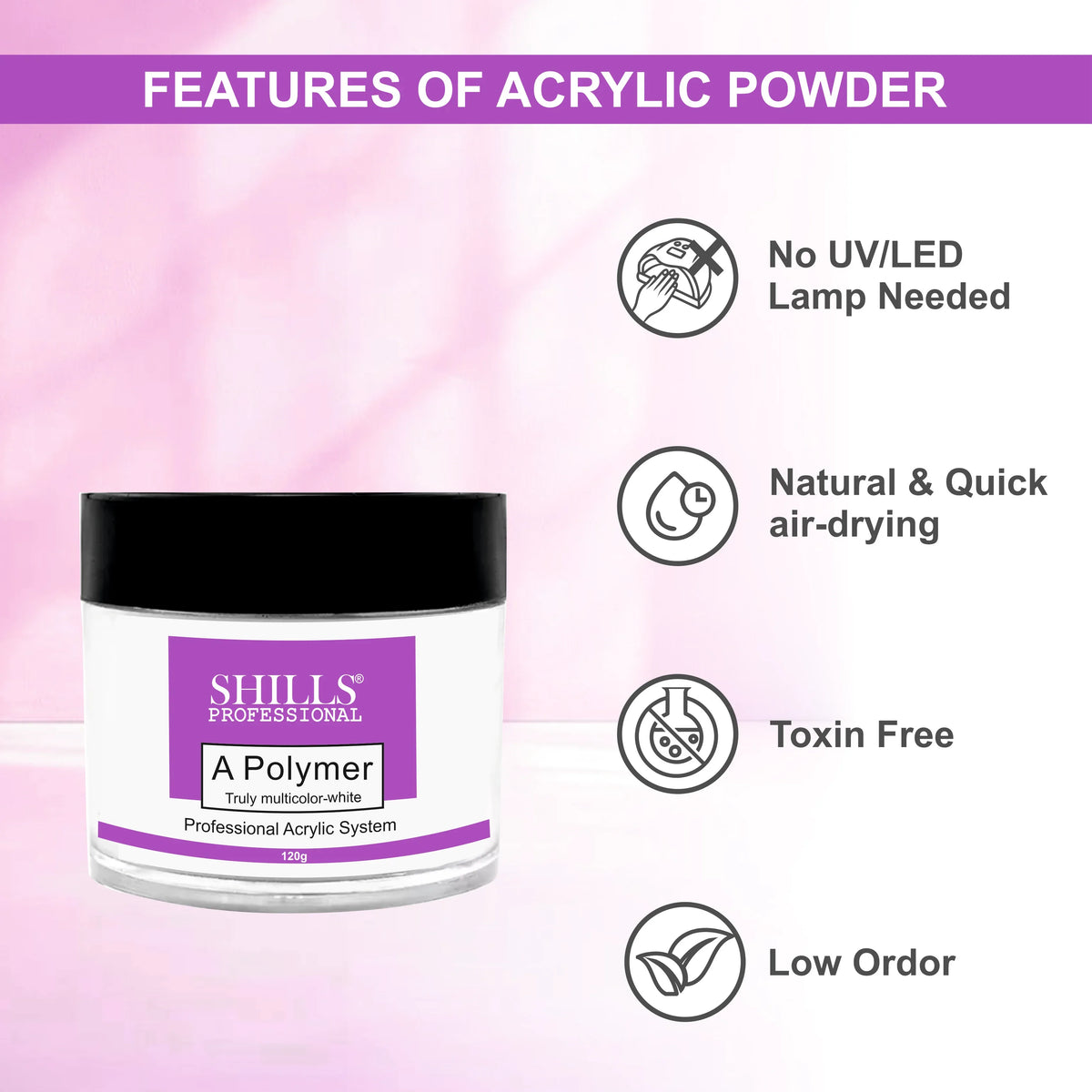Acrylic Powder 120g Clear | Strong & Long-Lasting Nail Enhancement ...