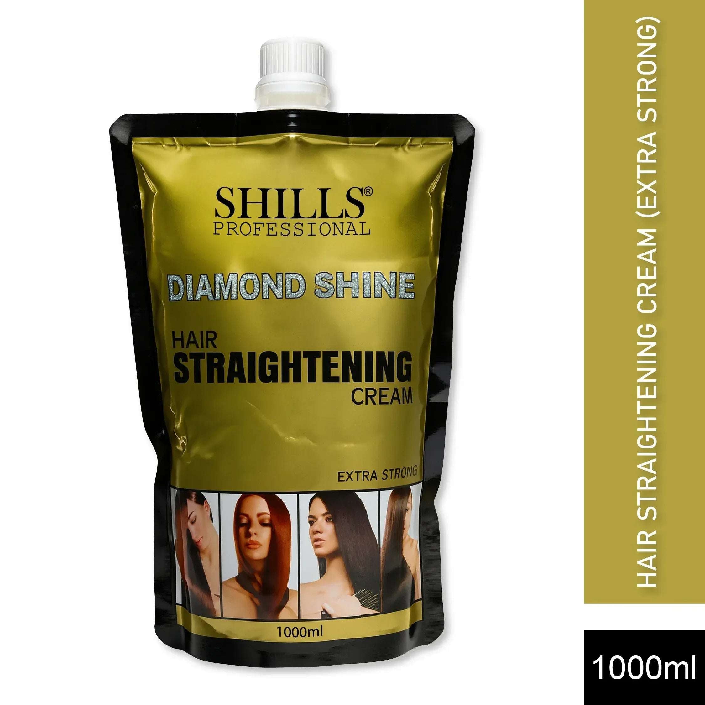 Diamond Shine Hair Straightening Cream 1000ml ( Extra Strong ) – Shills ...