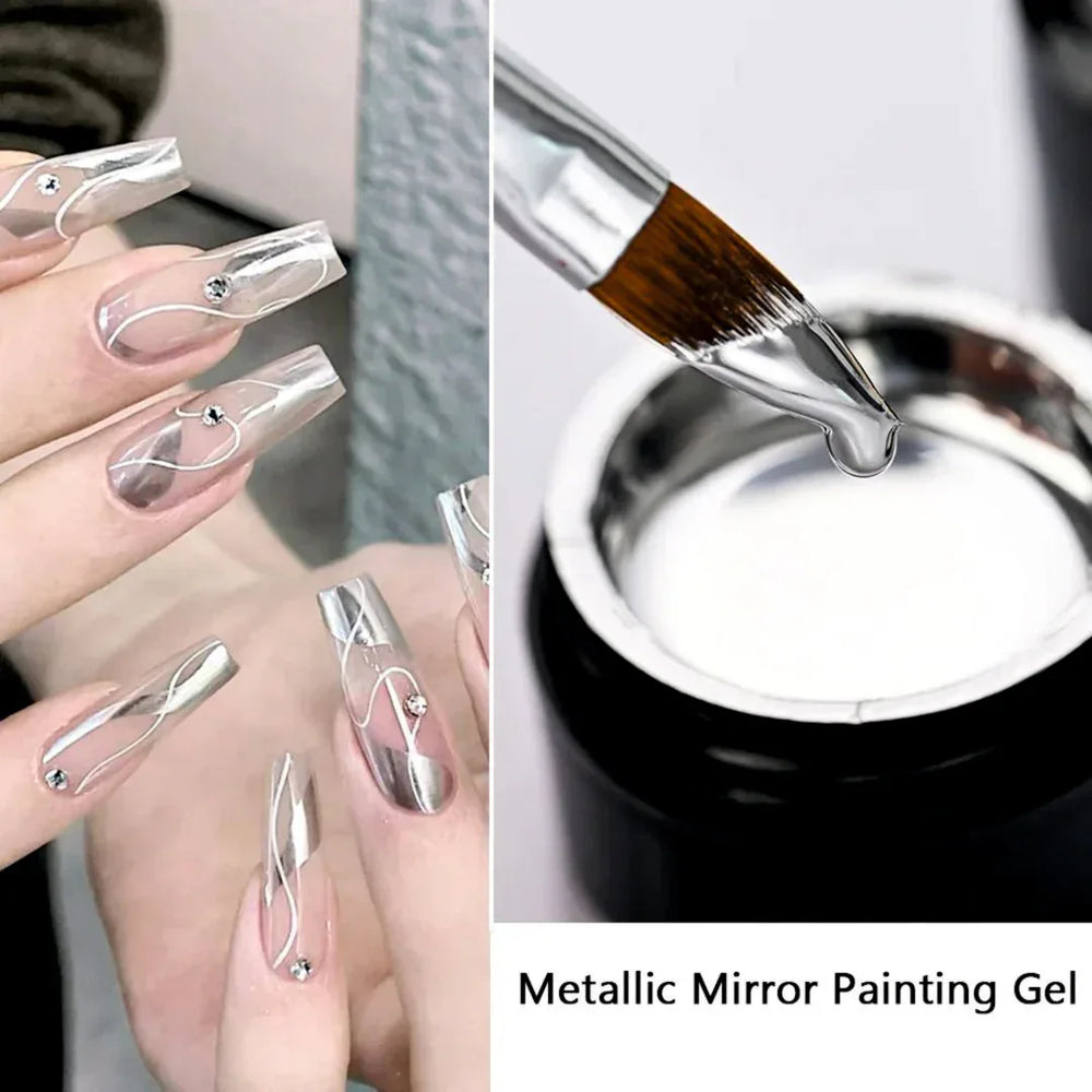 Metallic Gel – High-Shine Mirror Finish Gel – Shills Professional